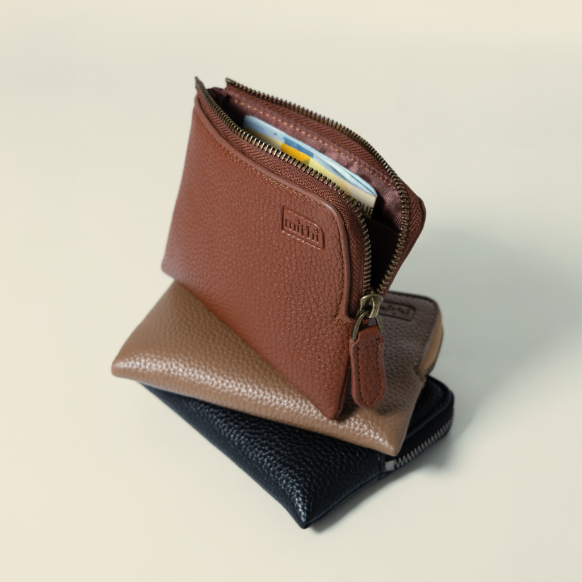 MITHI SMALL WALLET - BROWN ( UNISEX ) – Story of Mithi